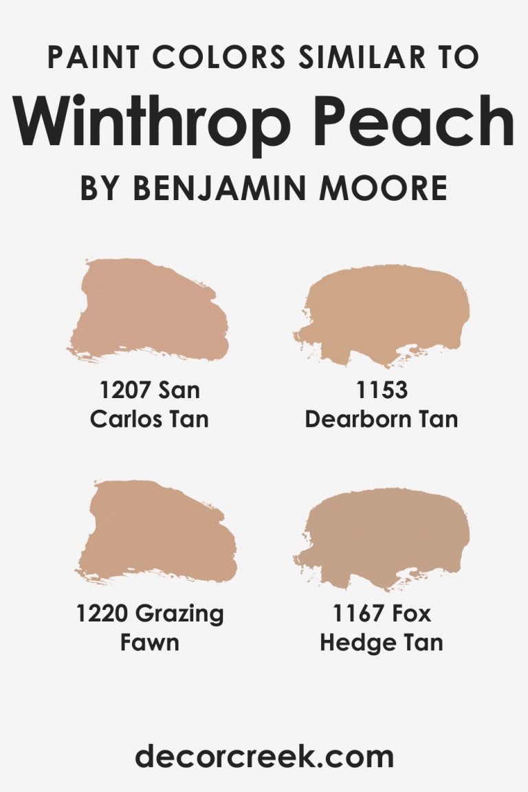 Winthrop Peach HC-55 Paint Color by Benjamin Moore - DecorCreek