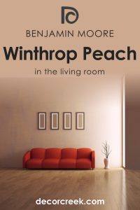 Winthrop Peach HC-55 Paint Color by Benjamin Moore - DecorCreek