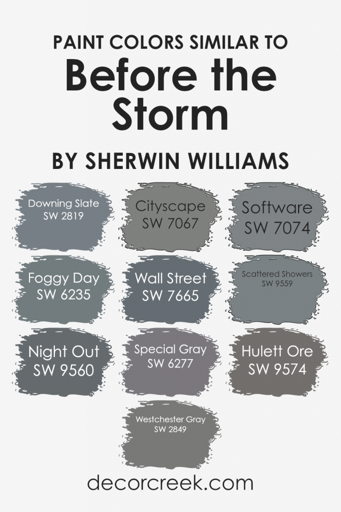 Before the Storm SW 9564 Paint Color by Sherwin Williams - DecorCreek