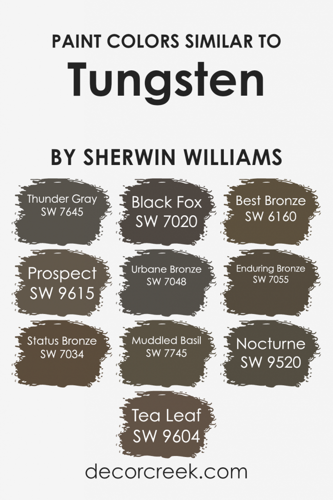 Tungsten SW 9515 Paint Color by Sherwin Williams - DecorCreek