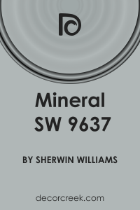 Mineral SW 9637 Paint Color by Sherwin Williams - DecorCreek