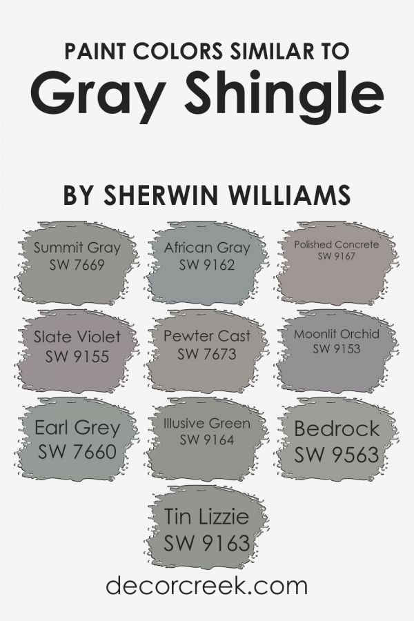 Gray Shingle SW 7670 Paint Color by Sherwin Williams - DecorCreek