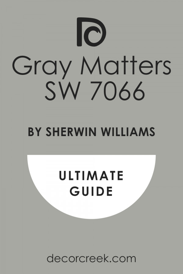 Gray Matters SW 7066 Paint Color by Sherwin Williams - DecorCreek