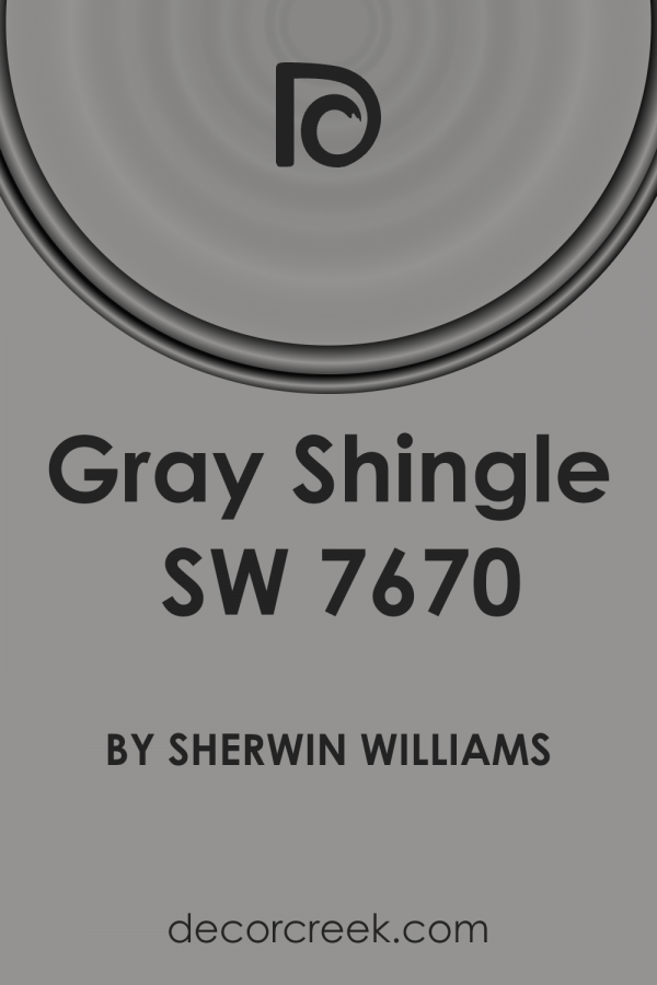 Gray Shingle SW 7670 Paint Color by Sherwin Williams - DecorCreek