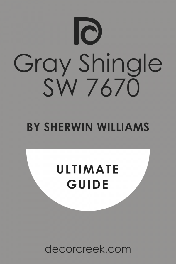 Gray Shingle SW 7670 Paint Color by Sherwin Williams - DecorCreek