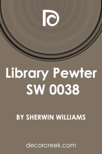 Library Pewter SW 0038 Paint Color by Sherwin Williams - DecorCreek