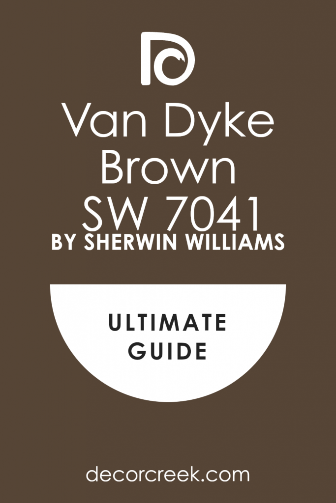 Van Dyke Brown SW 7041 Paint Color by Sherwin Williams - DecorCreek