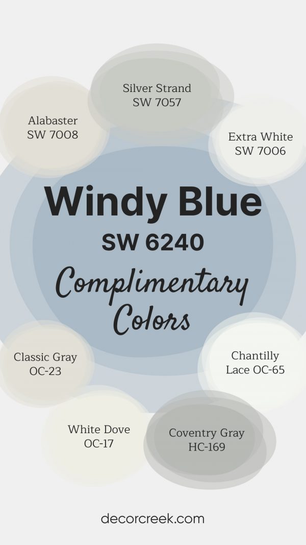 Windy Blue SW-6240 Paint Color by Sherwin-Williams