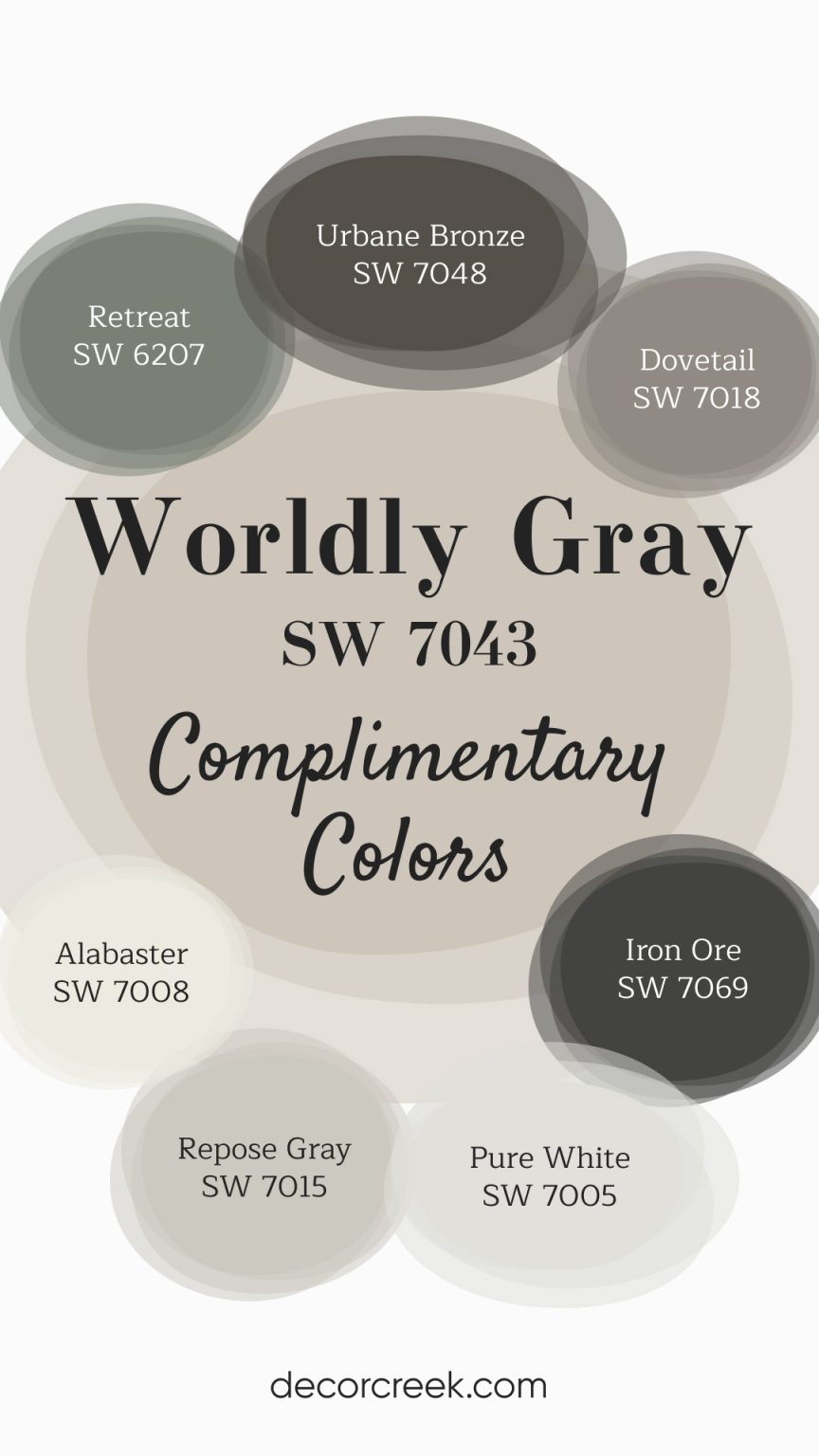 Worldly Gray SW 7043 Paint Color by Sherwin Williams - DecorCreek