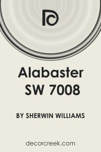 Alabaster SW 7008 Paint Color by Sherwin Williams - DecorCreek