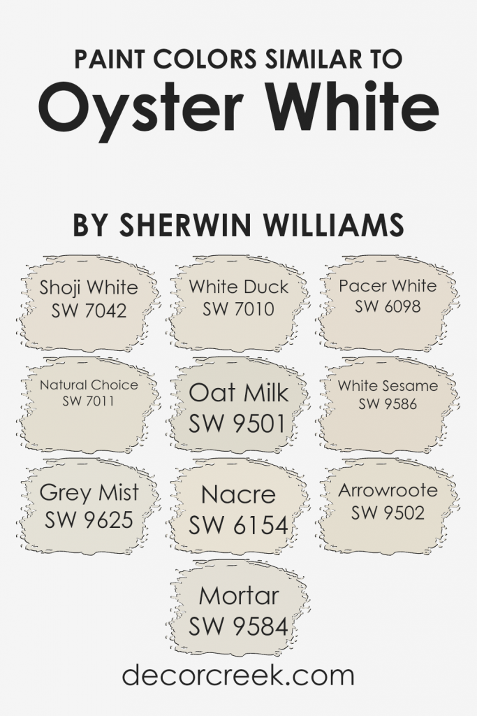 Oyster White SW 7637 Paint Color by Sherwin Williams - DecorCreek