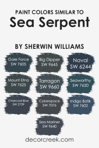 Sea Serpent SW 7615 Paint Color by Sherwin Williams - DecorCreek