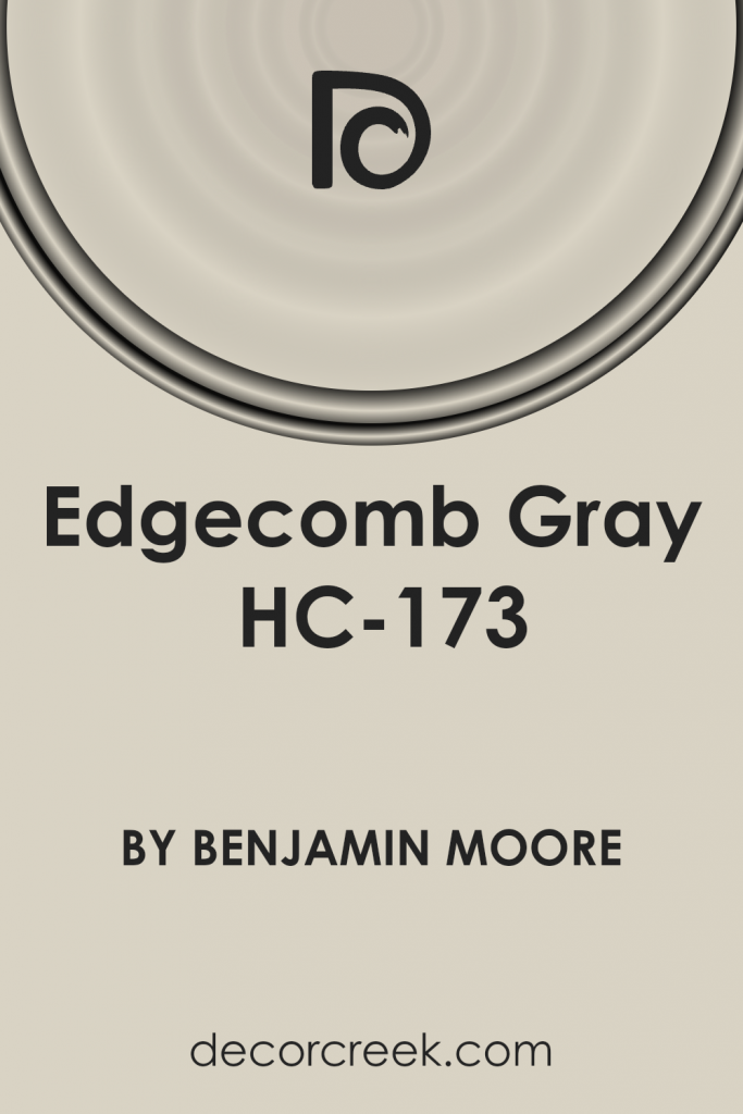 Edgecomb Gray HC-173 Paint Color by Benjamin Moore - DecorCreek