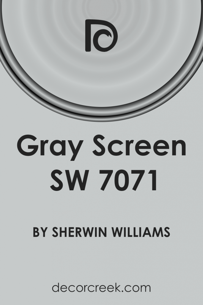 Gray Screen SW 7071 Paint Color by Sherwin Williams - DecorCreek