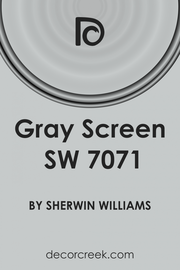 Gray Screen SW 7071 Paint Color by Sherwin Williams - DecorCreek