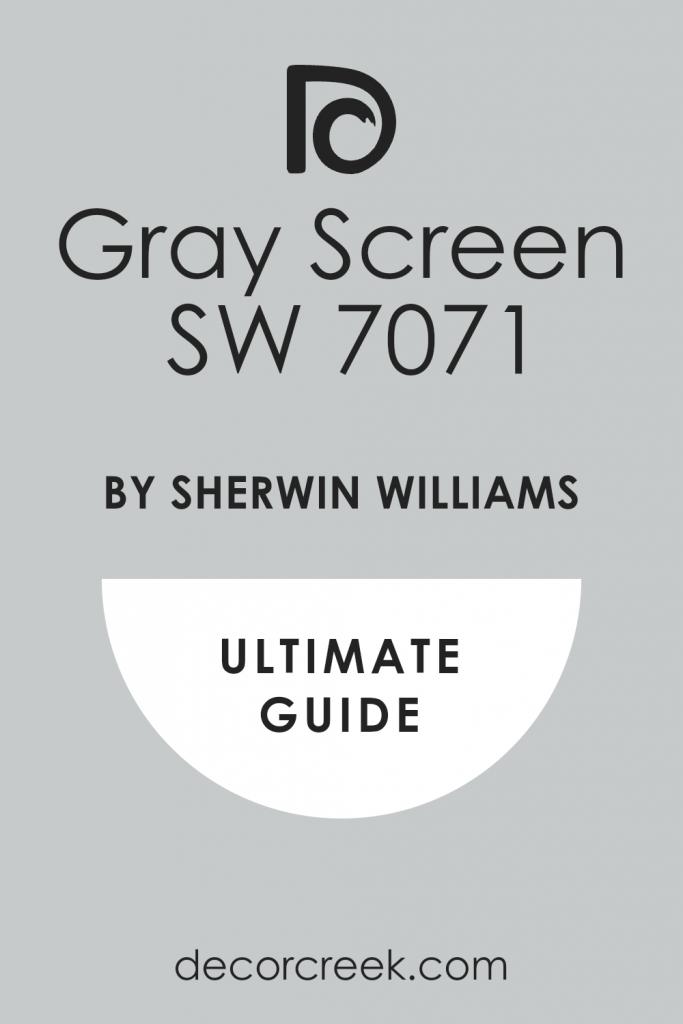 Gray Screen SW 7071 Paint Color by Sherwin Williams - DecorCreek