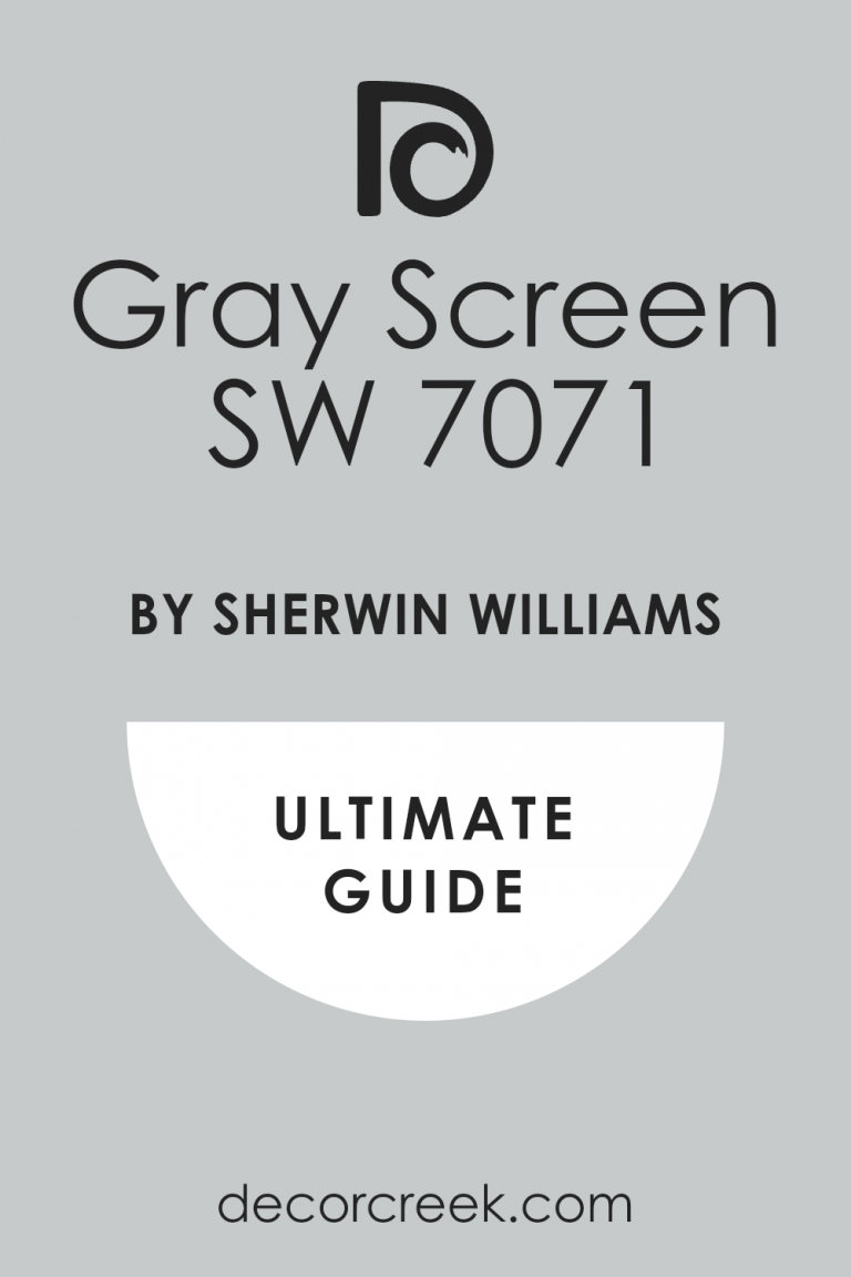 Gray Screen SW 7071 Paint Color by Sherwin Williams - DecorCreek