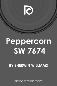 Peppercorn SW 7674 Paint Color by Sherwin Williams - DecorCreek