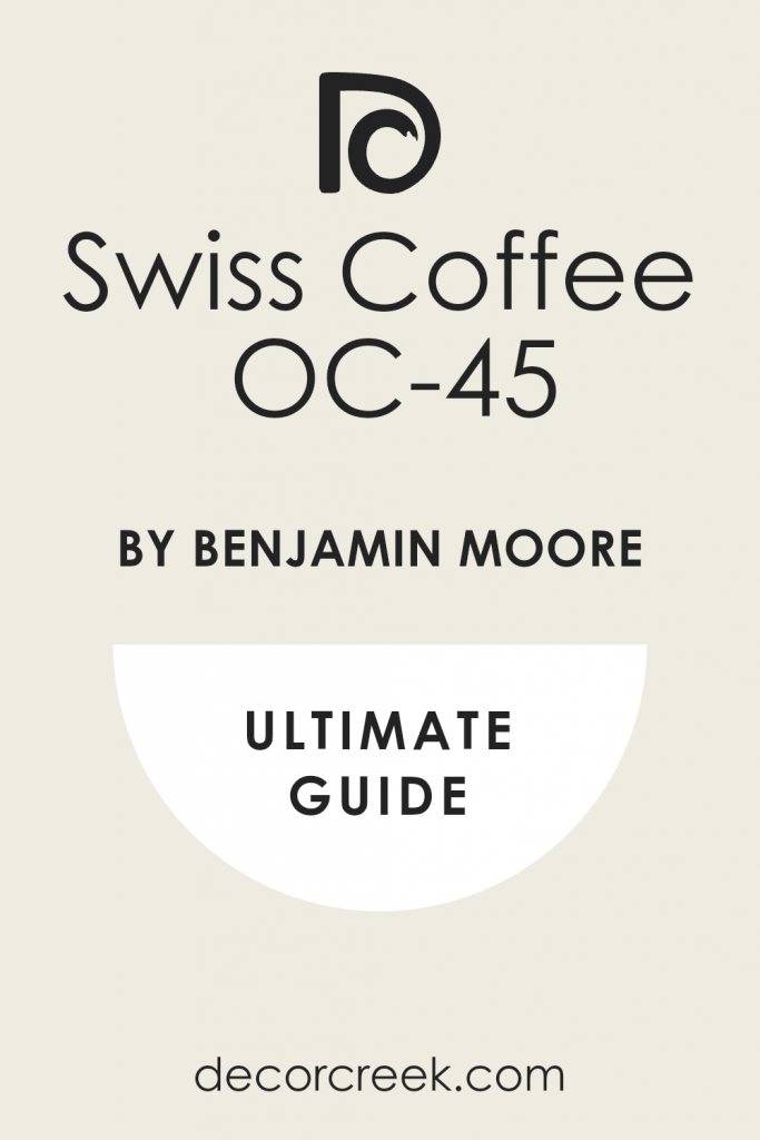 Swiss Coffee OC-45 Paint Color by Benjamin Moore - DecorCreek