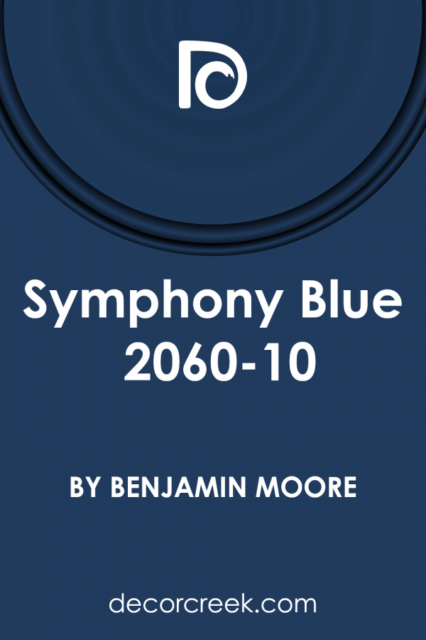 Symphony Blue 2060-10 Paint Color by Benjamin Moore - DecorCreek