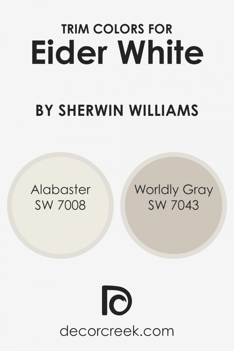 Eider White SW 7014 Paint Color by Sherwin Williams - DecorCreek