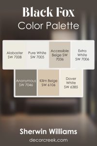 Black Fox SW 7020 Paint Color by Sherwin Williams - DecorCreek