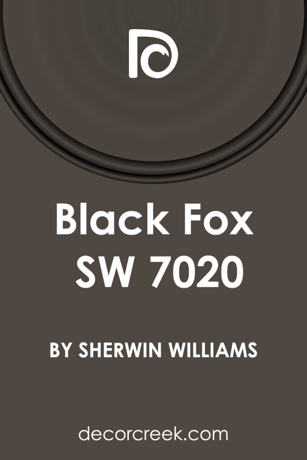 Black Fox SW 7020 Paint Color by Sherwin Williams - DecorCreek