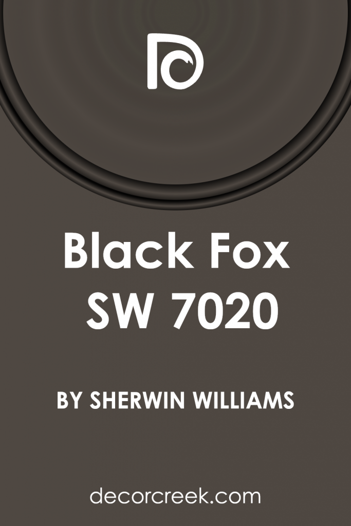 Black Fox SW 7020 Paint Color by Sherwin Williams - DecorCreek