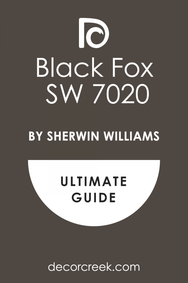 Black Fox SW 7020 Paint Color by Sherwin Williams - DecorCreek