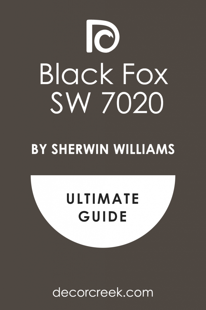 Black Fox SW 7020 Paint Color by Sherwin Williams - DecorCreek