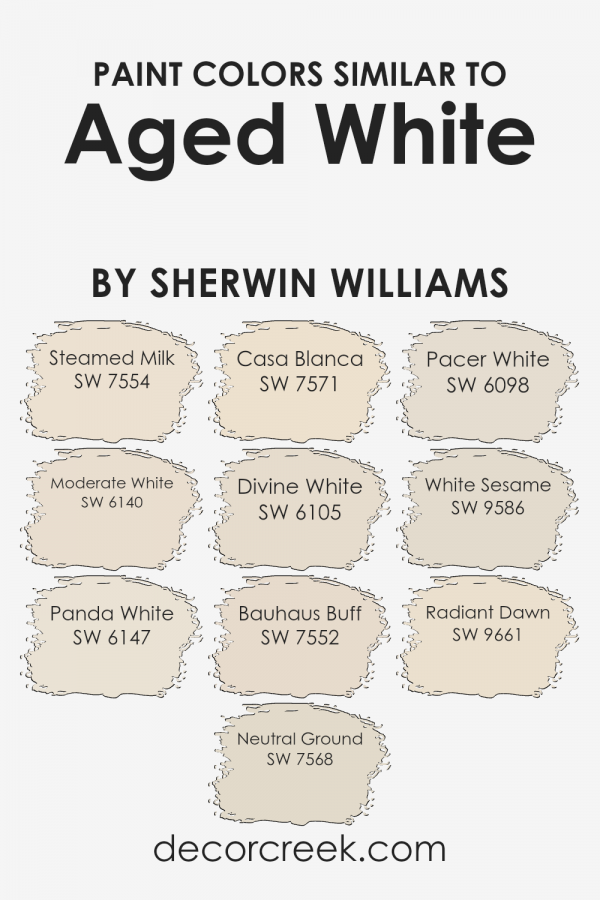 Aged White SW 9180 Paint Color by Sherwin Williams - DecorCreek