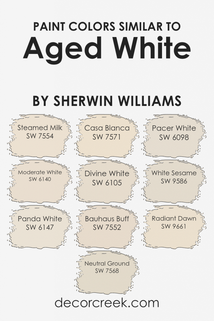 Aged White SW 9180 Paint Color by Sherwin Williams - DecorCreek