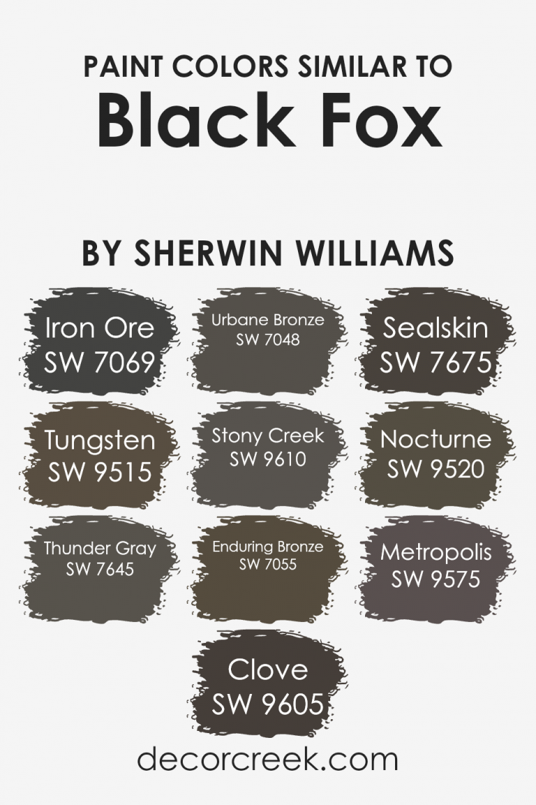 Black Fox SW 7020 Paint Color by Sherwin Williams - DecorCreek
