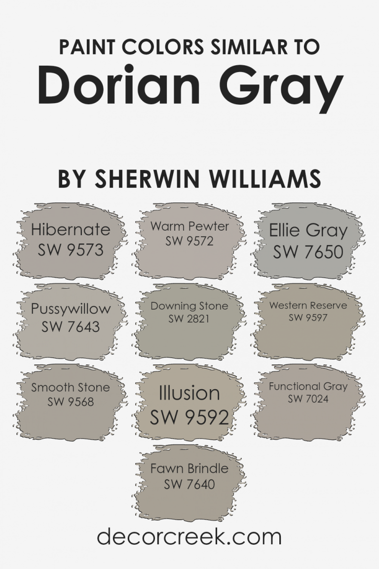 Dorian Gray SW 7017 Paint Color by Sherwin Williams - DecorCreek