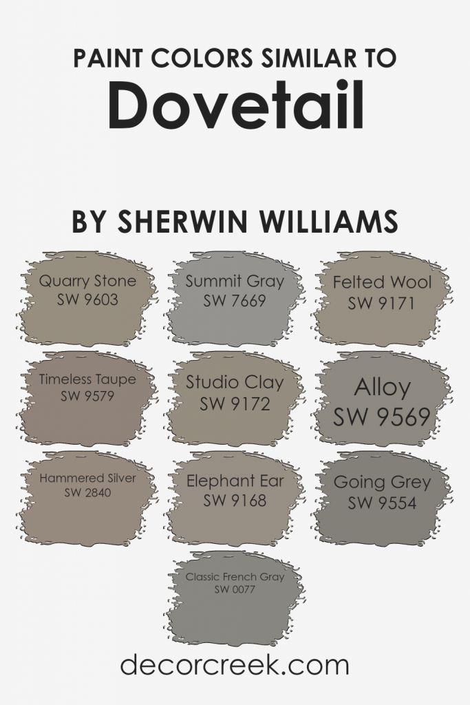 Dovetail SW 7018 Paint Color by Sherwin Williams - DecorCreek