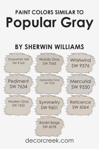 Popular Gray SW 6071 Paint Color by Sherwin Williams - DecorCreek