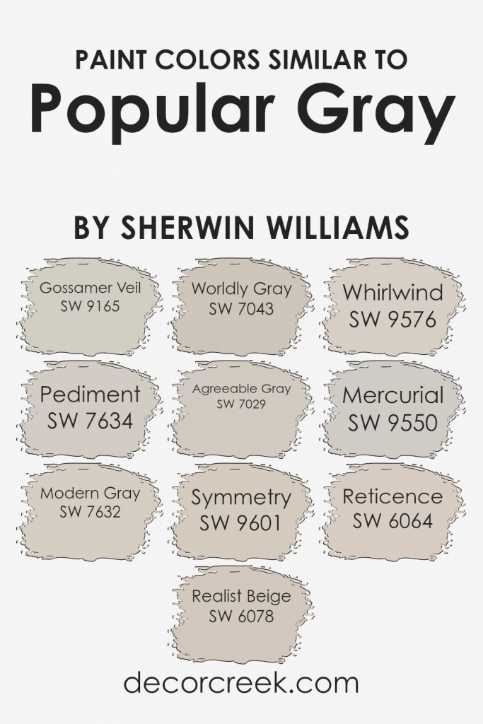 Popular Gray SW 6071 Paint Color by Sherwin Williams - DecorCreek