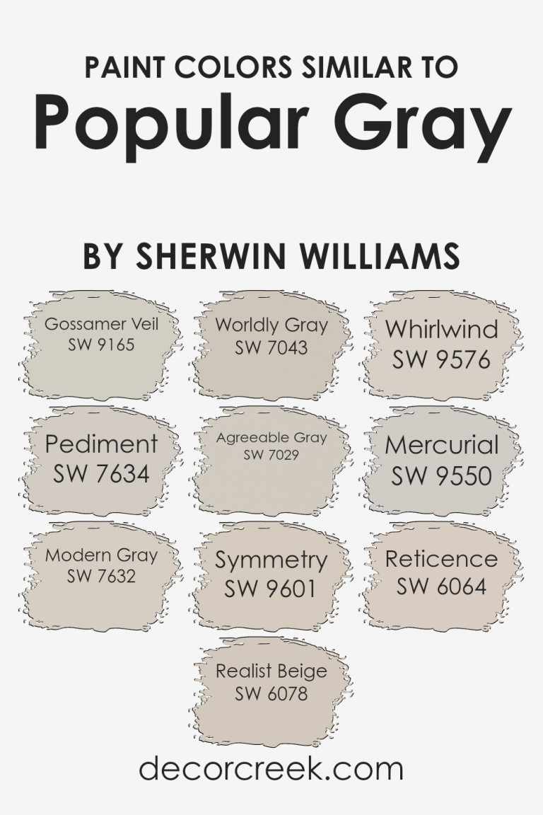 Popular Gray SW 6071 Paint Color by Sherwin Williams - DecorCreek
