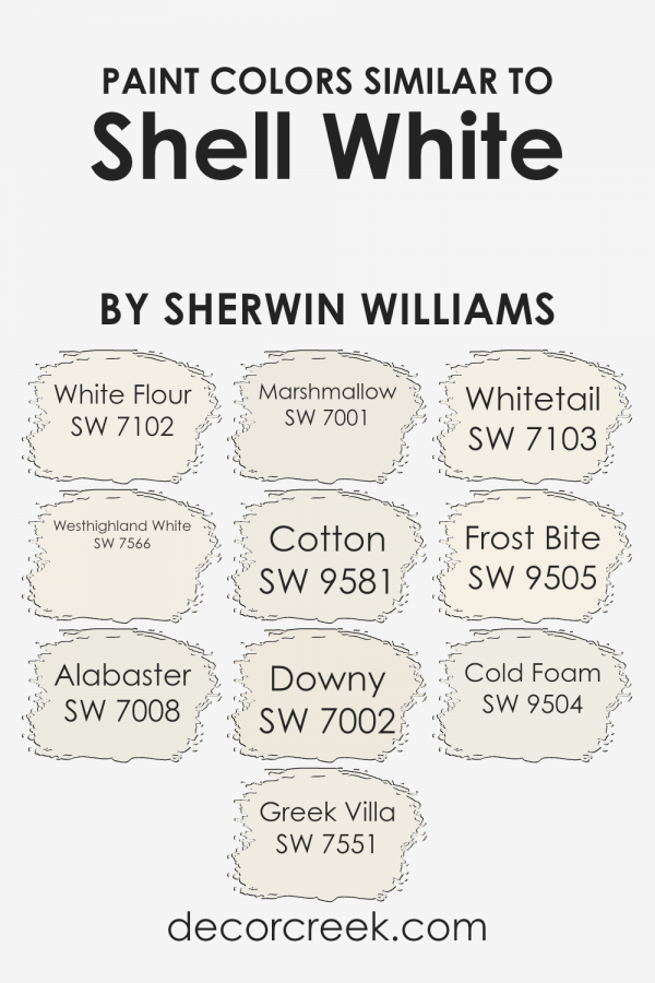Shell White SW 8917 Paint Color by Sherwin Williams - DecorCreek