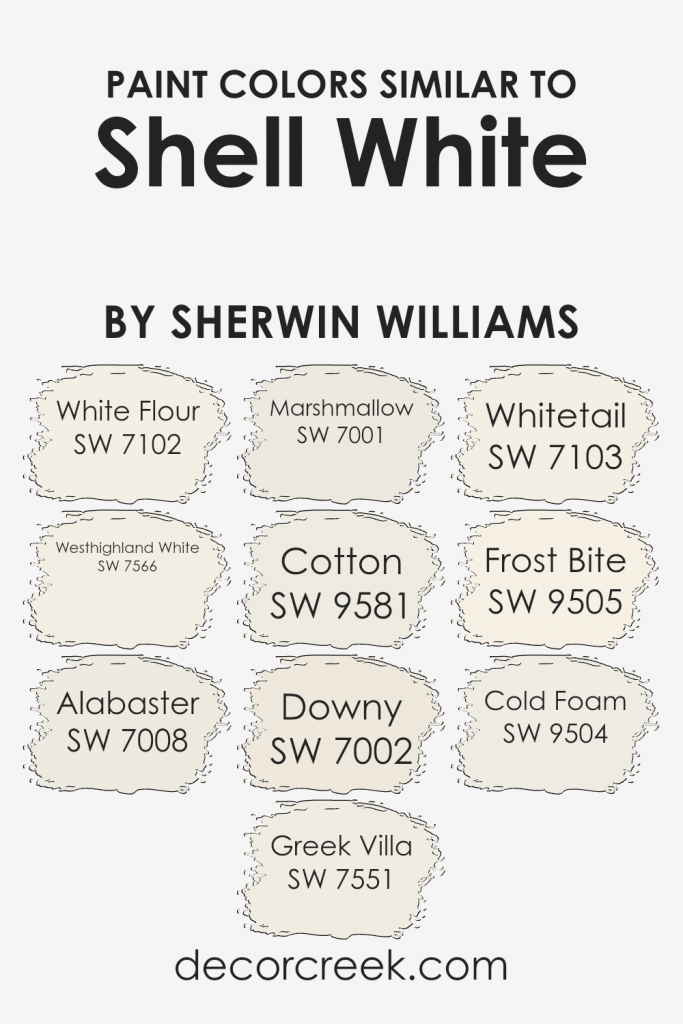 Shell White SW 8917 Paint Color by Sherwin Williams - DecorCreek