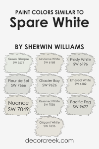 Spare White SW 6203 Paint Color by Sherwin Williams - DecorCreek