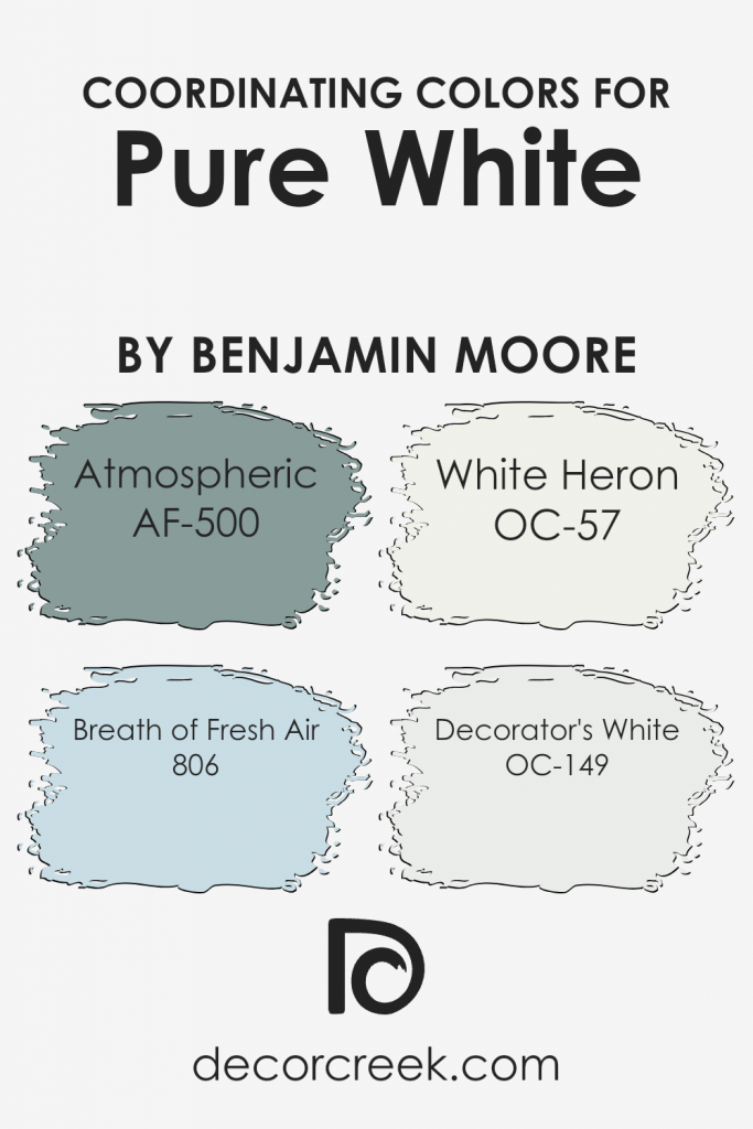 Pure White OC-64 Paint Color by Benjamin Moore - DecorCreek
