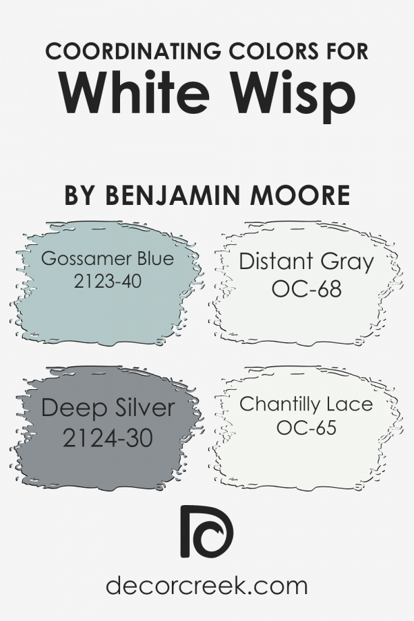 White Wisp OC-54 Paint Color by Benjamin Moore - DecorCreek