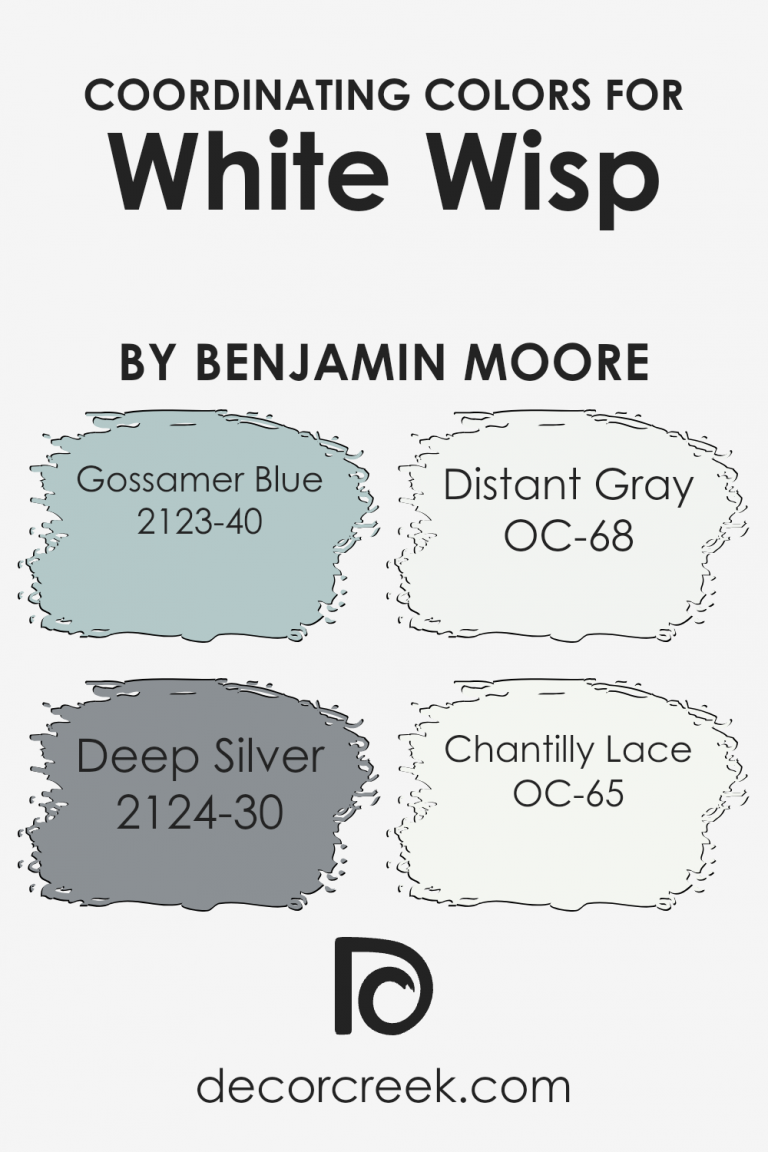 White Wisp OC-54 Paint Color by Benjamin Moore - DecorCreek