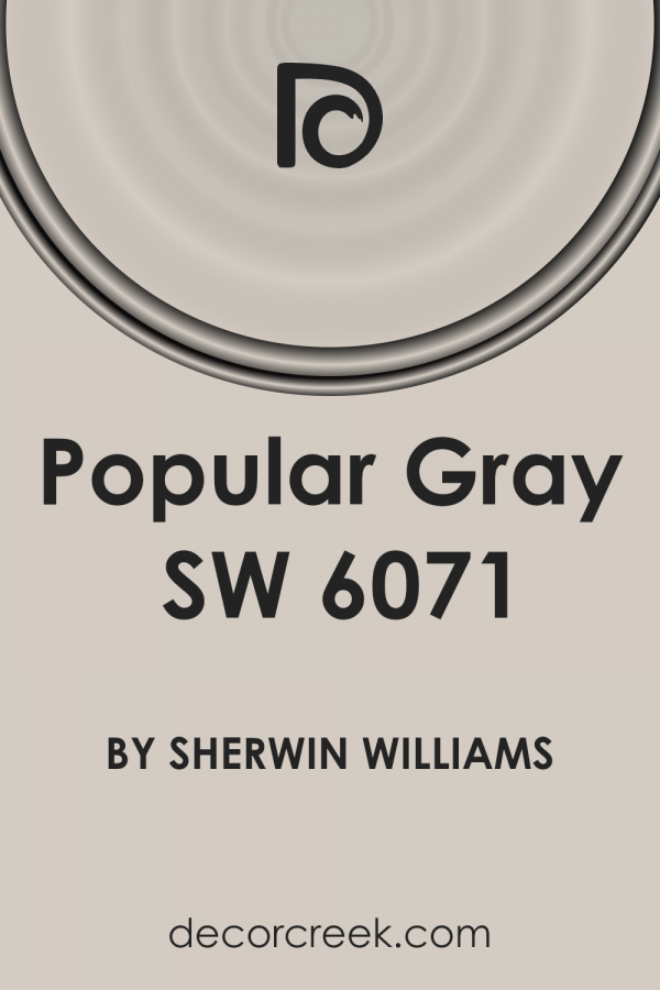 Popular Gray SW 6071 Paint Color by Sherwin Williams - DecorCreek