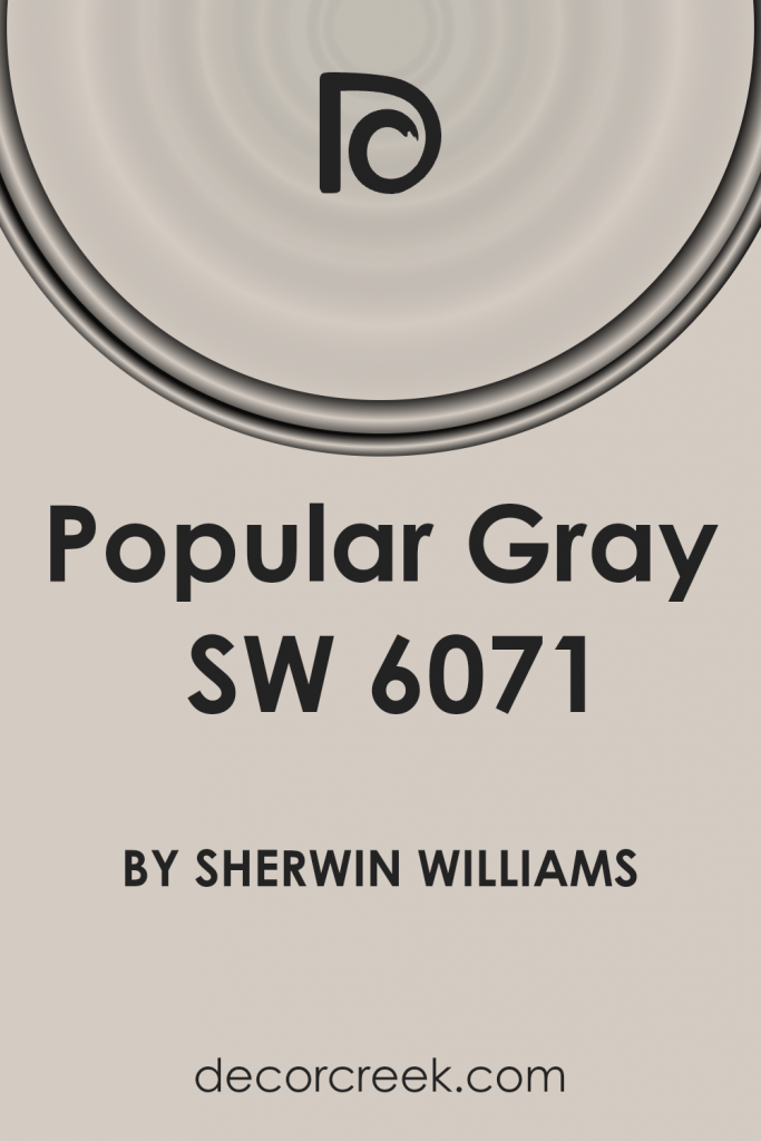 Popular Gray SW 6071 Paint Color by Sherwin Williams - DecorCreek