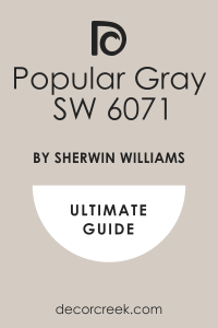 Popular Gray SW 6071 Paint Color by Sherwin Williams - DecorCreek