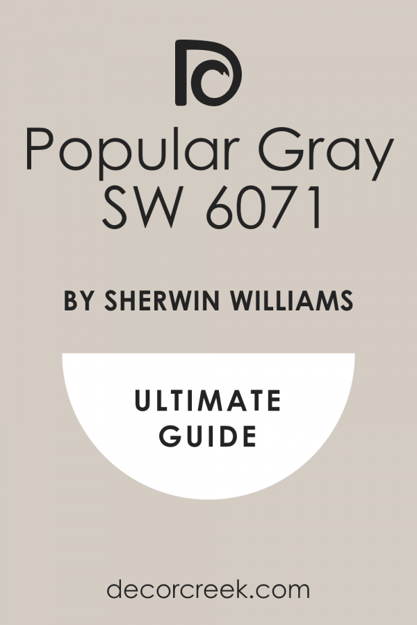 Popular Gray SW 6071 Paint Color by Sherwin Williams - DecorCreek