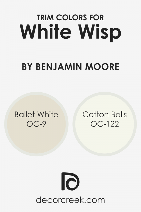 White Wisp OC-54 Paint Color by Benjamin Moore - DecorCreek