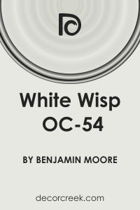 White Wisp OC-54 Paint Color by Benjamin Moore - DecorCreek